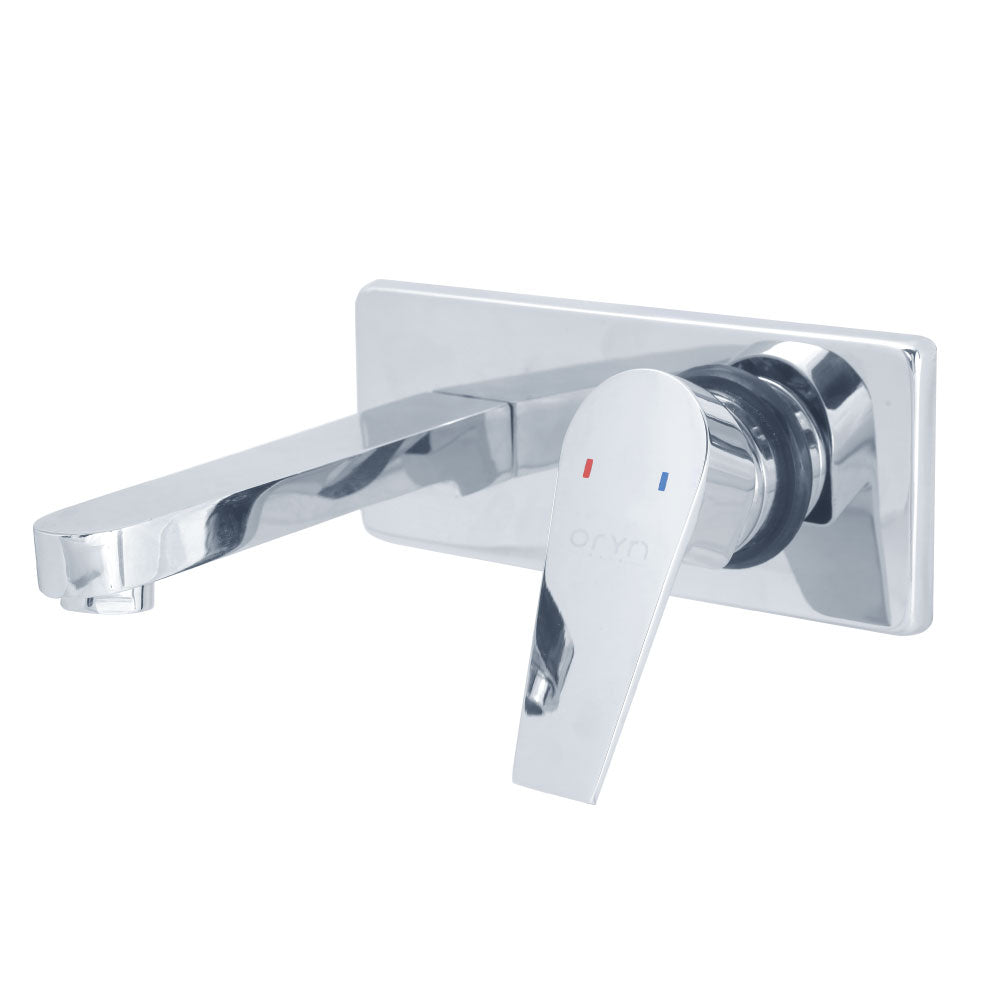 ORYNBATH Aria Single lever wall mount basin mixer full set, exposed ...